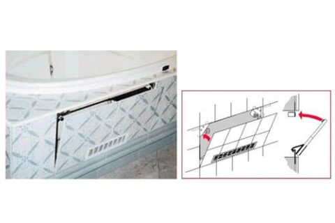 Tile Panel. Inspection Hatch With Valve Grate, For Bathtub. Type: IJ 1 ...